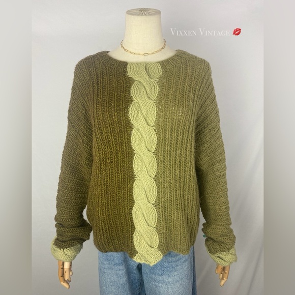 Richard & Company | Sweaters | Salevintage 97s Oversized Wool Cable ...